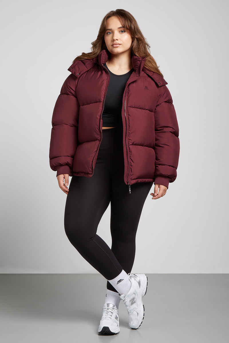 HUDSON Puffer Jacket - Ruby | 4TH ARQ Outerwear
