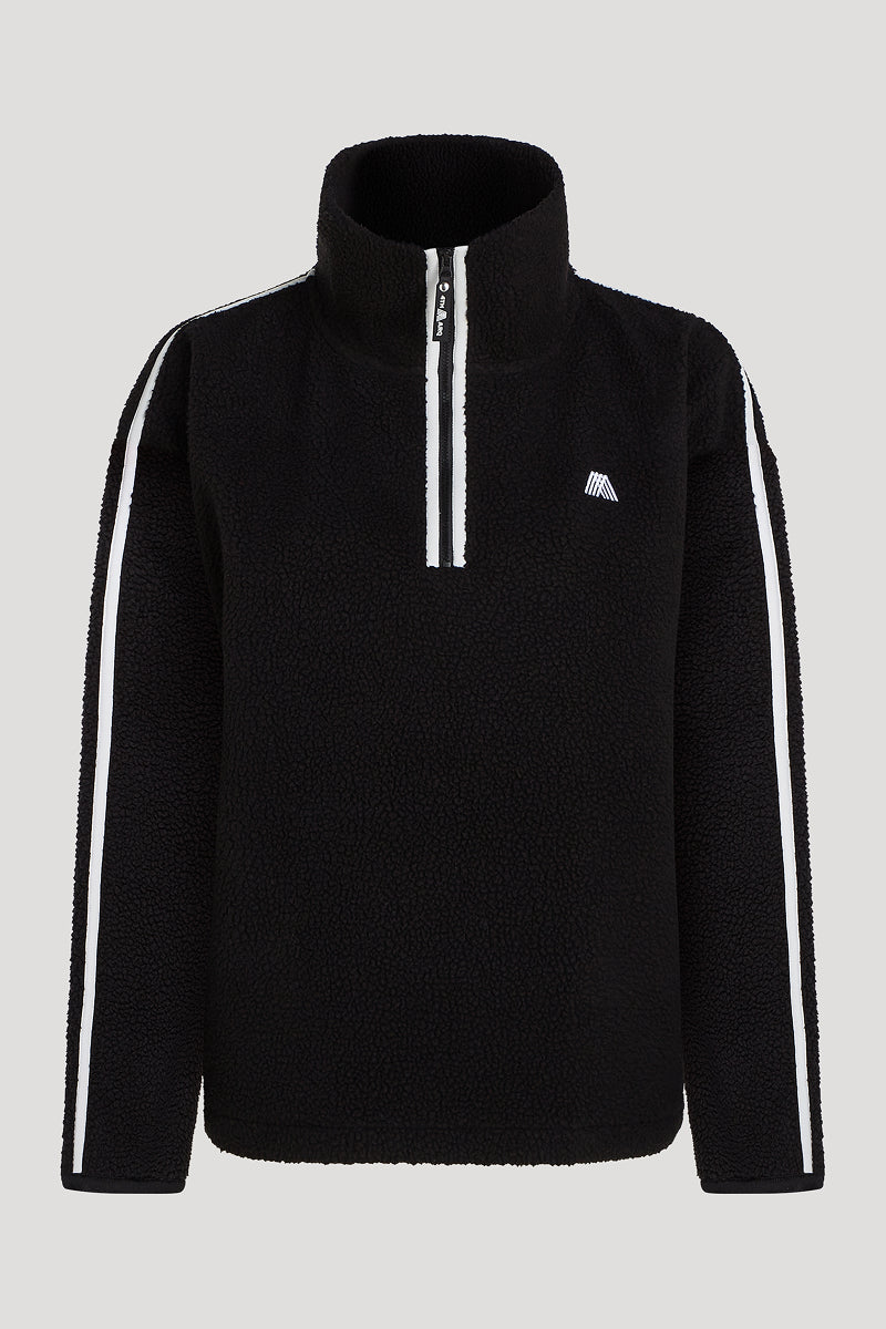 MADDOX Fleece Half-Zip Black | 4TH ARQ